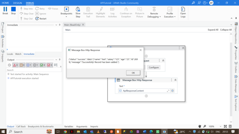 Set Up HTTP GET and POST API Connections in UiPath