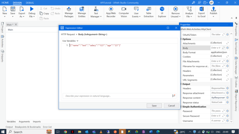 Set Up HTTP GET and POST API Connections in UiPath