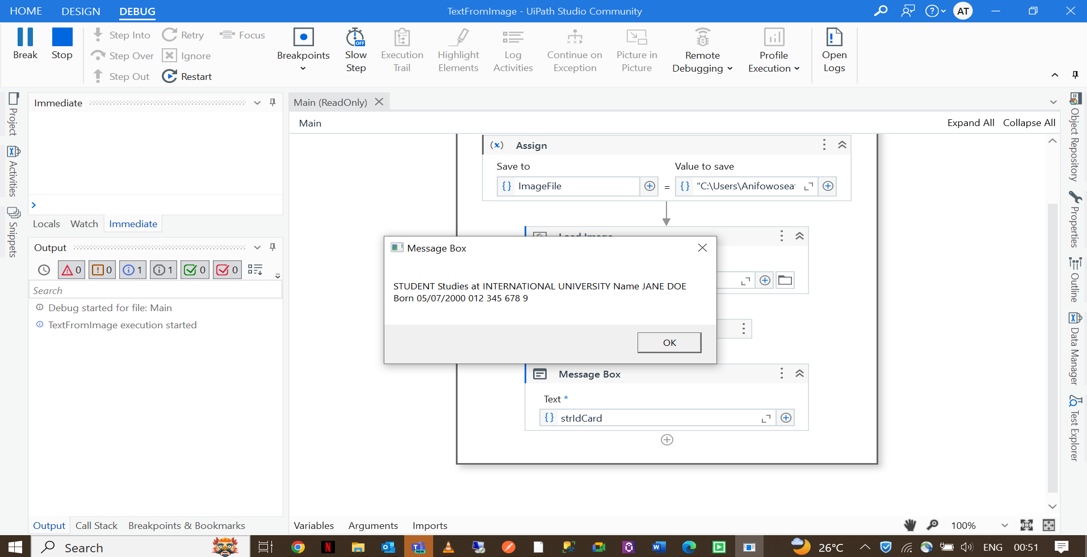 Extract Text from Images with UiPath Screen OCR Activity